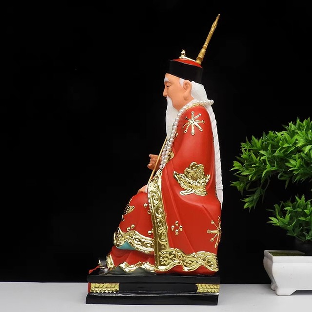 Hu Tianqing statue, Hu Liu Taiye Tai Nai statue, resin color Buddha statue