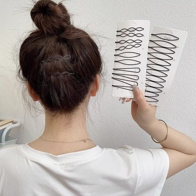 Black invisible small hair clip for broken hair, hair clip for hair ...