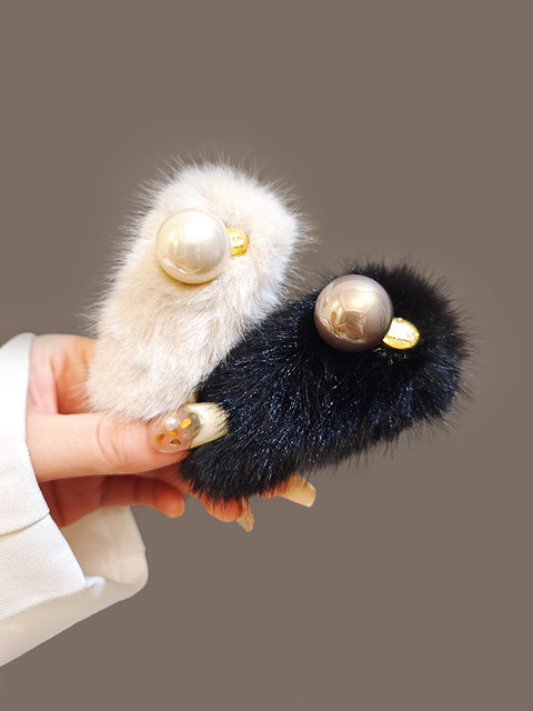 Soft Meng Mao Mao BB Film Autumn and Winter imitation mink pearl pearl ...