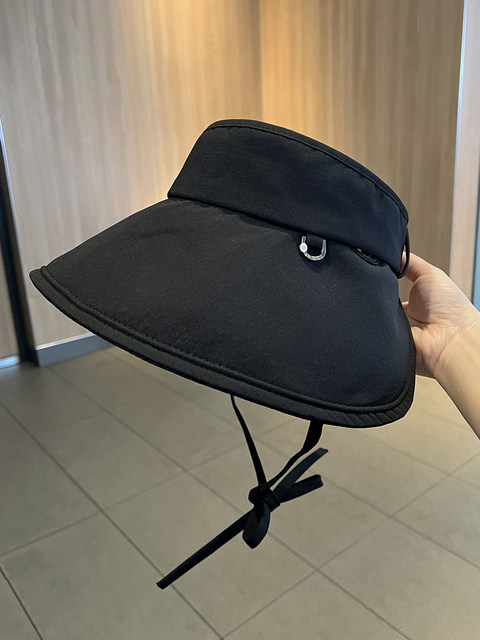 Foldable empty top hat for women in summer outdoor face protection sun ...