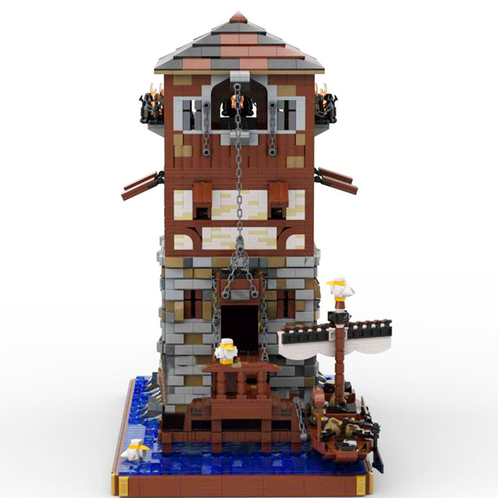 Middle Ages Lighthouse Airlines Military Defense Building MOC-126224 ...