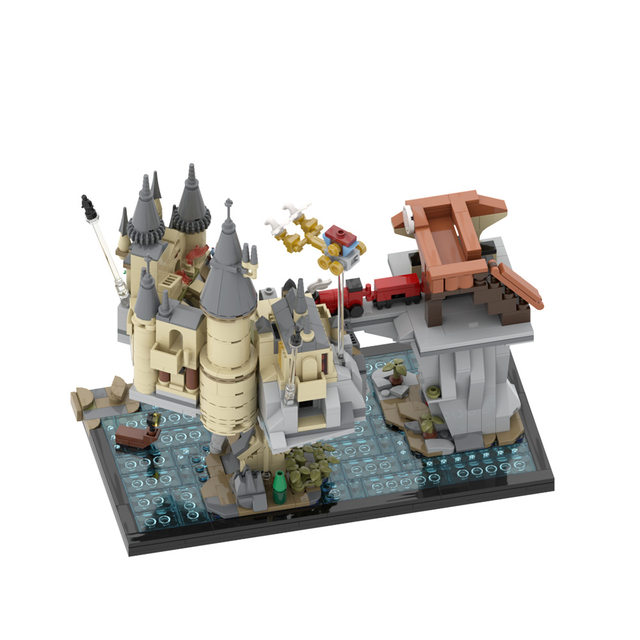 Harry Potter Hogwarts School of Witchcraft and Wizardry castle building ...