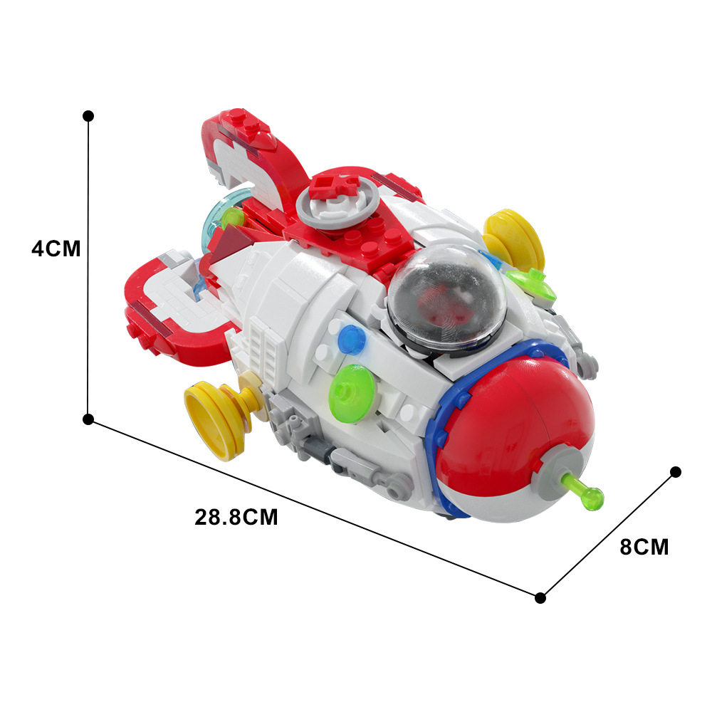 Game Pikmin Dolphin rocket spaceship MOC84957 assembled building block toy