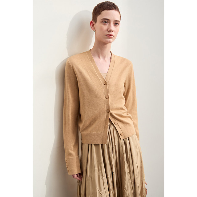 Amii2024 early autumn new style commuting versatile V-neck high count ...