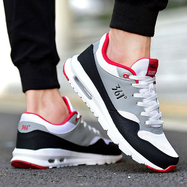 361 Men's Shoes Spring Mesh Air Cushion Running Shoes Official Website Flagship Store Authentic ...