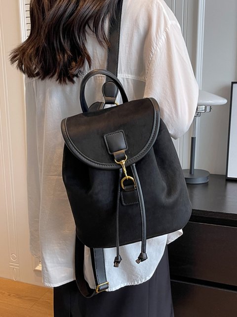 Casual niche design suede women's backpack 2024 new fashion style ...