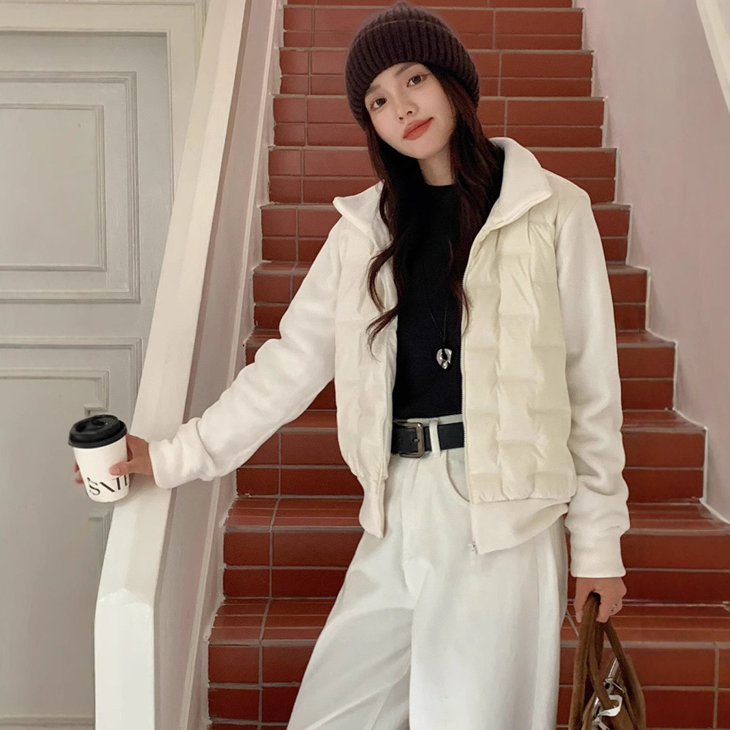 An Ting Lu winter solid color, warm down jacket Korean duck down all ...