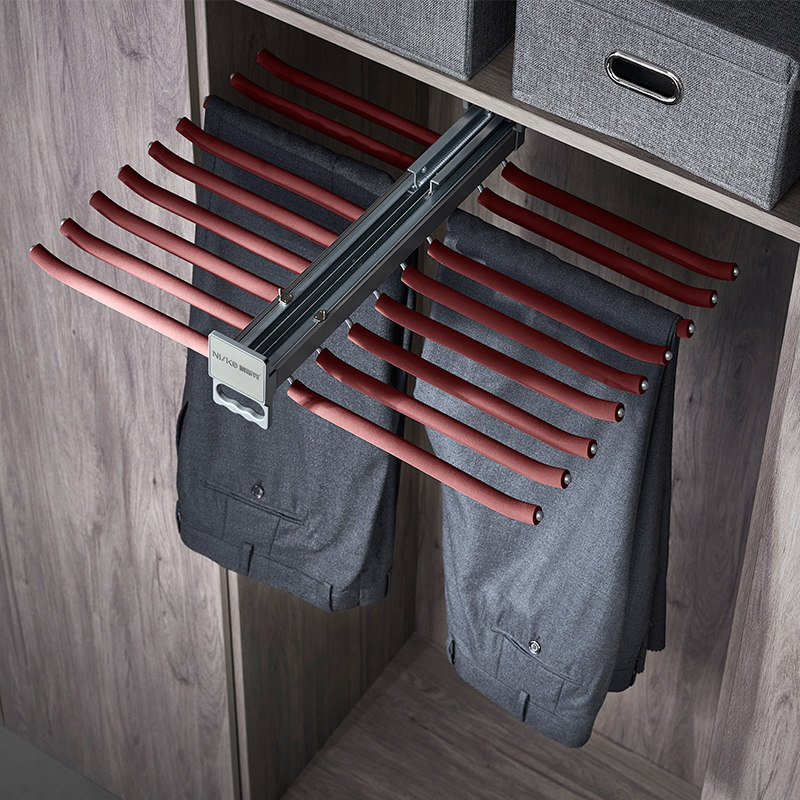 Nisko Telescopic Trouser Rack - H302 Aluminum Alloy Closet Organizer