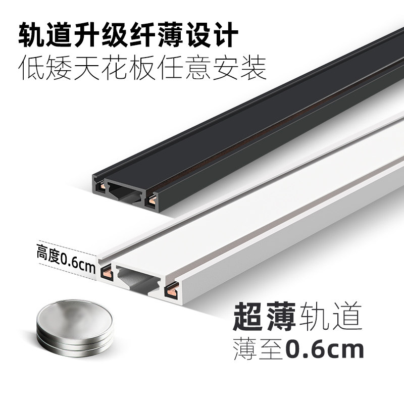 Spots Magnétiques sur Rail Osdni - Éclairage Encastré LED Ultra-Fin