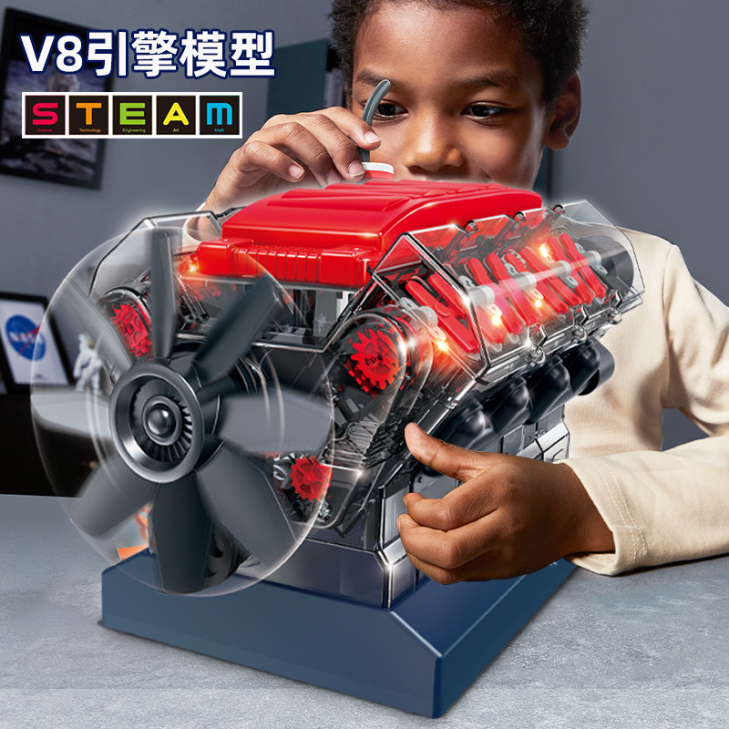 Connex V8 Engine Model - Science Kit for Kids