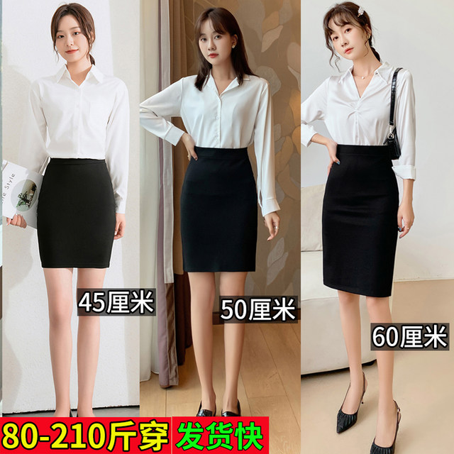 Professional skirt, women's spring, autumn and summer short skirt ...