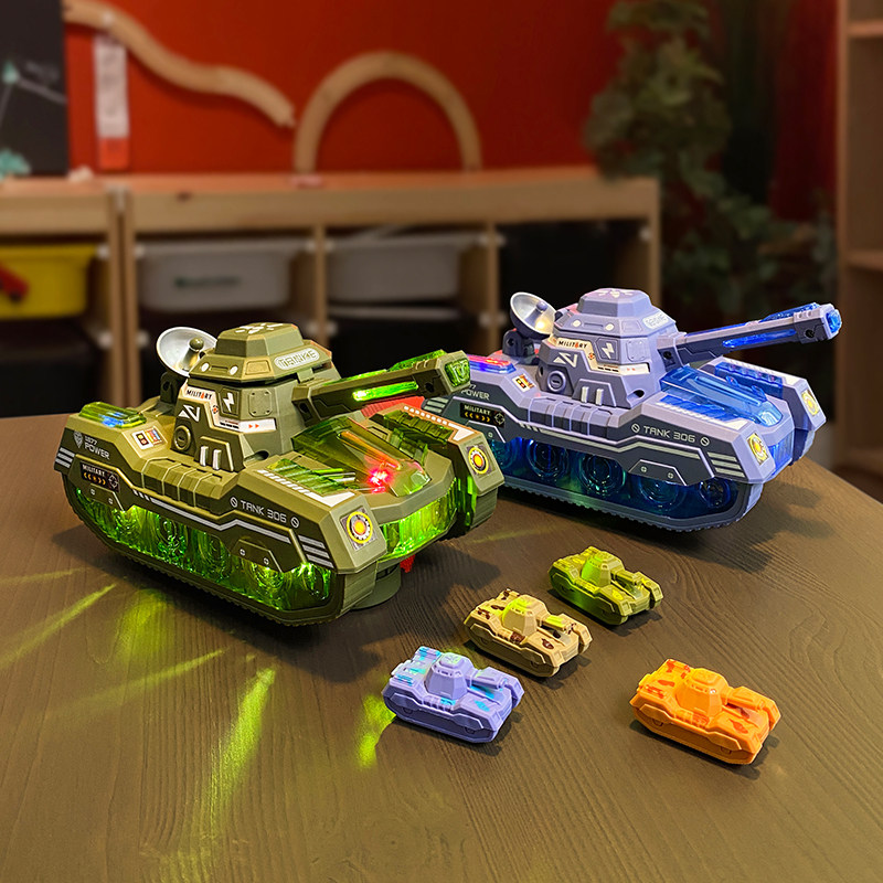 Electric Tank Toy with Lights & Sound - Universal Vehicle