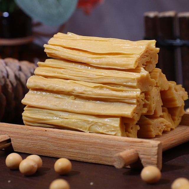 Northeast soybean yuba dry goods homemade oily bean curd bean curd ...
