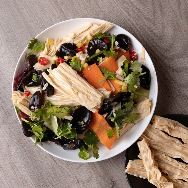 Northeast soybean yuba dry goods homemade oily bean curd bean curd ...