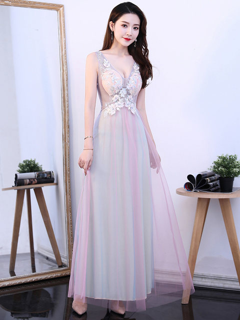 Nightclub KTV evening dress long skirt sexy high -end dress night ...