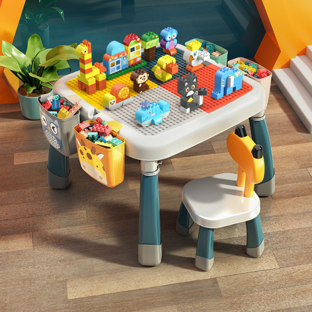 Feile multifunctional building block table children's large particle ...