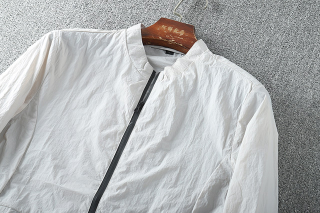 Micro pleated smooth texture! Summer thin men's solid color casual all ...