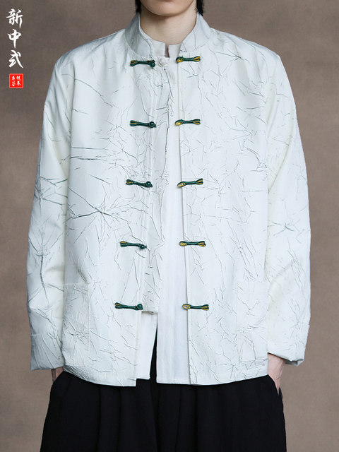 New Chinese style double-breasted Tang suit jacket Chinese style men's ...
