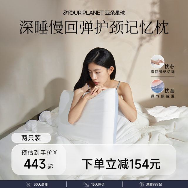 Atour Planet Deep Sleep Pillow Neck Pillow Memory Foam Pillow Adult Home Pillow Summer Memory ...