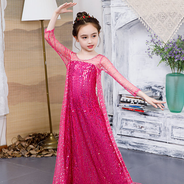 Princess Esha Skirt Girls Autumn Frozen Skinfish Aisa Halloween Costume ...