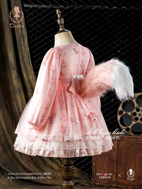 Lingna Belle Princess Skirt Girls Spring and Autumn Packing New Fox ...