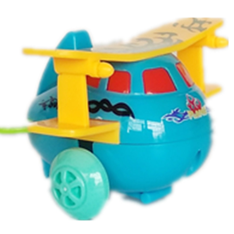 Clockwork Airplane Toy - Wind-Up Rotating Somersault Fun for Kids