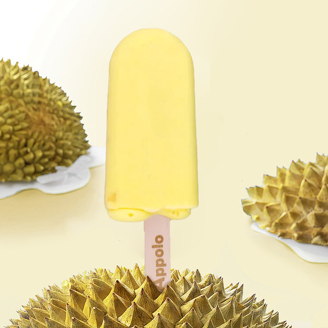Appolo Apollo durian fruit ice cream pulp, puree ice cream, ice cream ...