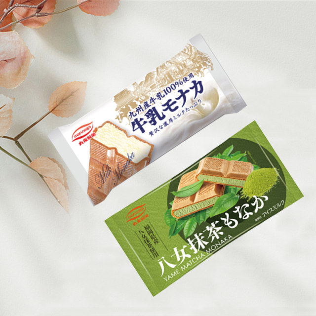 Japanese original import Marunaga Monaka Kyushu Milk Wafer Yame Matcha ...