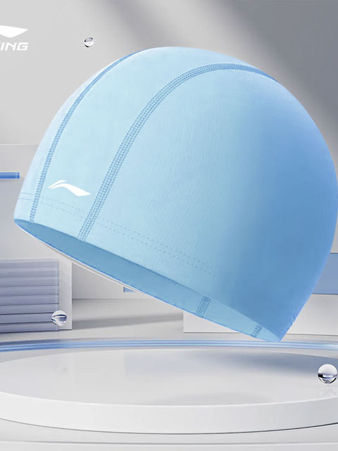 Li-Ning kids Swimming Cap for Boys girl 2024 New arrival Fabric That ...