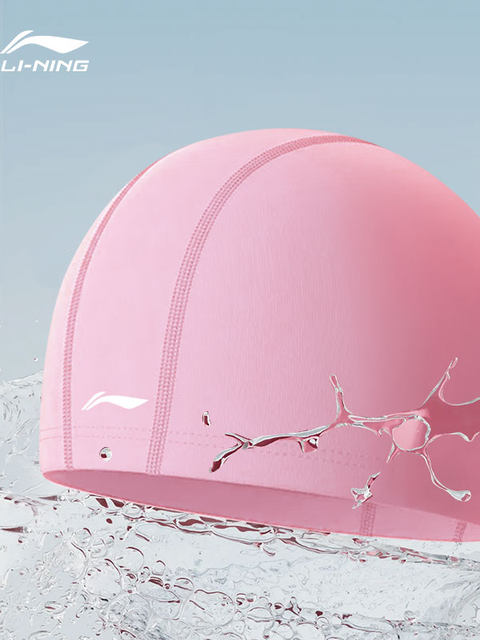 Li-Ning kids Swimming Cap for Boys girl 2024 New arrival Fabric That ...