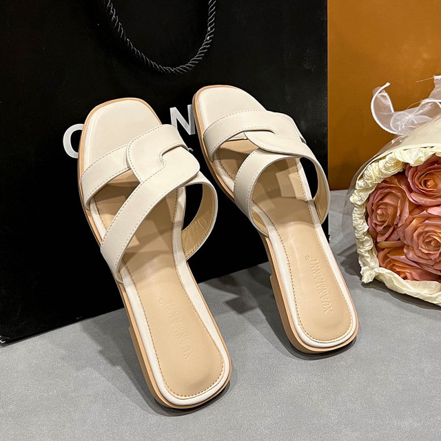 Slippers for women summer outer wear 2024 new fashion outing flat ...