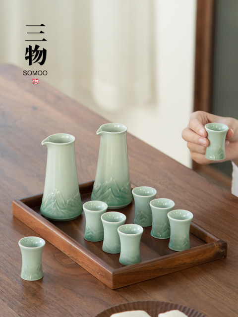Sanwu Mountain and Sea Light Luxury Chinese Style Wine Divider Set ...