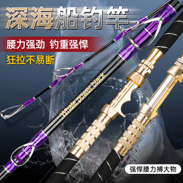 Deep sea boat rod, offshore boat fishing rod, electric winch sea ...