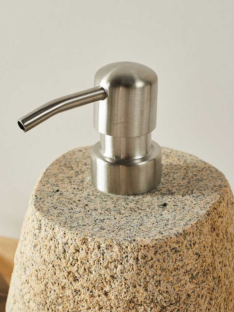 Retro Pebble Soap Dispenser - European Style Bathroom Decor