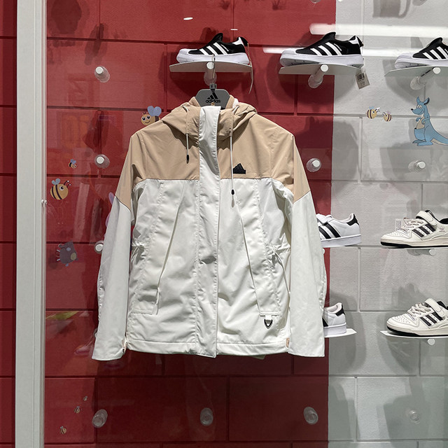 Adidas outer set female 2024 spring new style windproof peltic warmth ...