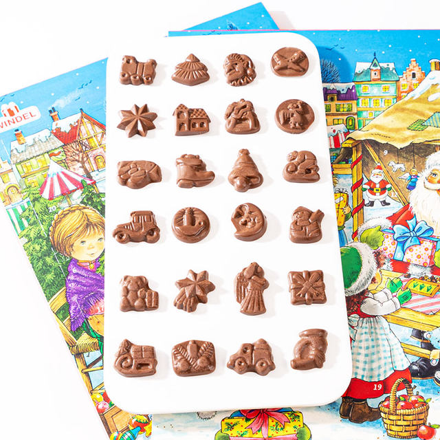 German Windel Christmas Countdown Calendar Milk Chocolate Holiday Gift ...