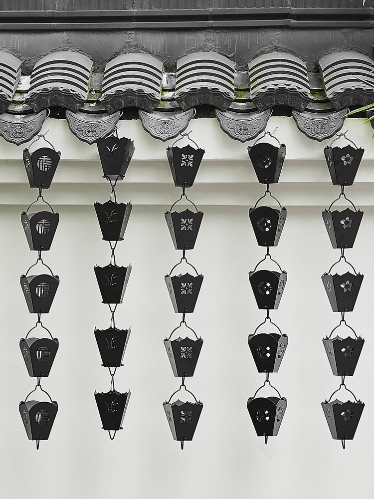 T2 Copper Rain Chain - Japanese Style Eaves Drainage - Holy Snow