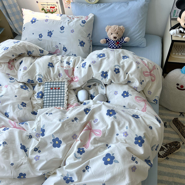 Class A bedding four-piece set pure cotton 2024 new bed sheet quilt ...