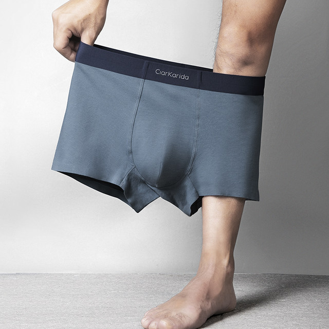 clarkarida Kahn official authentic men's underwear pure cotton boxer briefs summer seamless ...