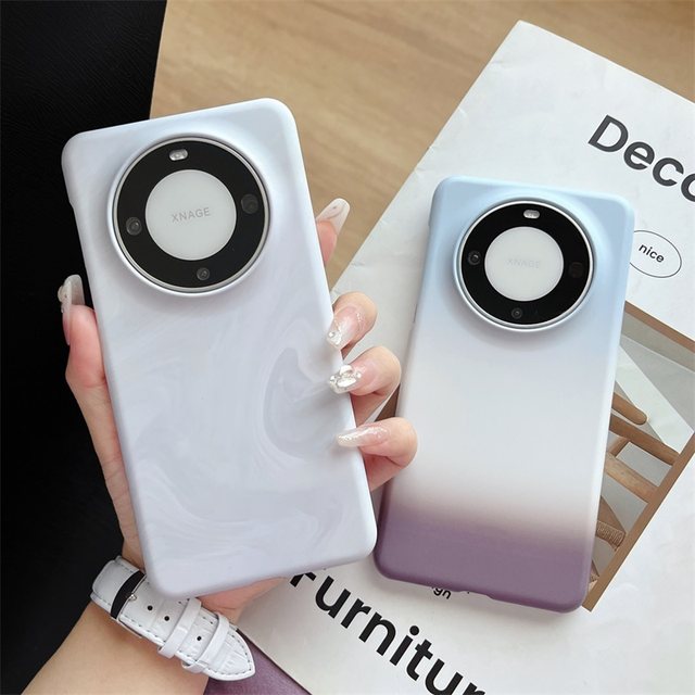 Literary oil painting gradient shell Huawei Mate60pro mobile phone case is suitable for P70Pro ...