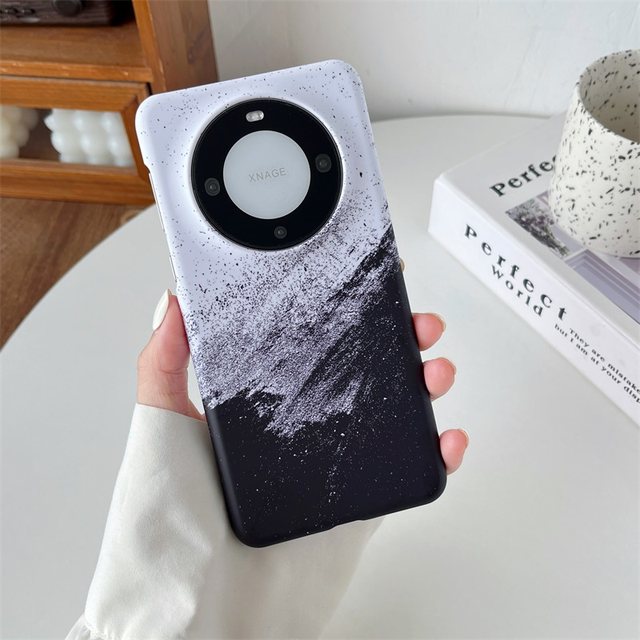 Huawei mate60pro mobile phone case oil painting ink skin-like shell is suitable for Huawei ...