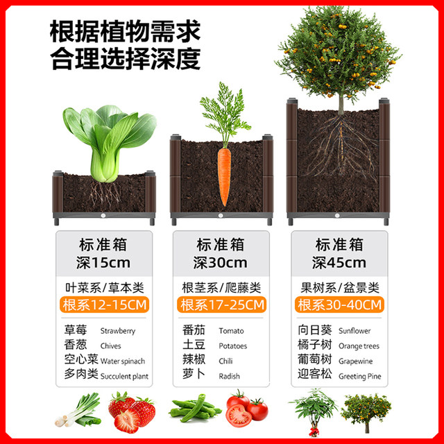 Vegetable special planting box garden flower pot planting vegetables ...