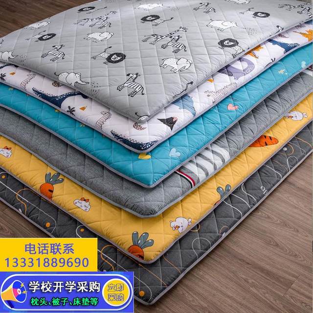 School bedroom special cotton mattress thickened upper and lower paved ...