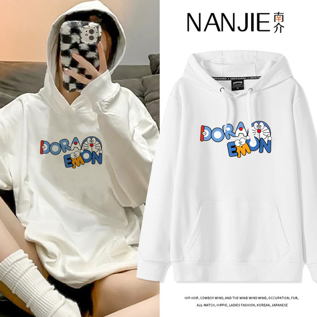 Doraemon sweatshirt women's design niche jingle cat clothes doraemon ...
