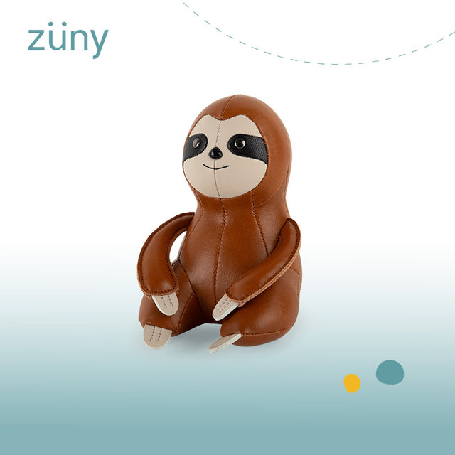 Zuny animal ornaments leather animal home sloth paperweight bookend ...