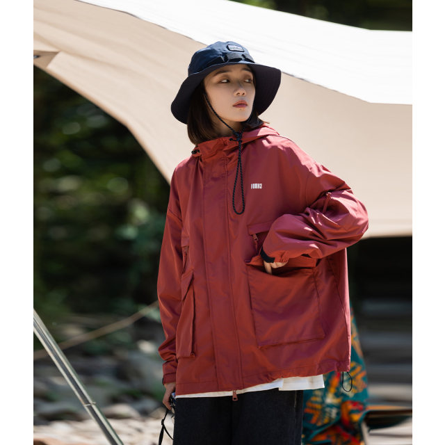 Mountainvalley autumn retro outdoor mountain windproof hooded jacket ...