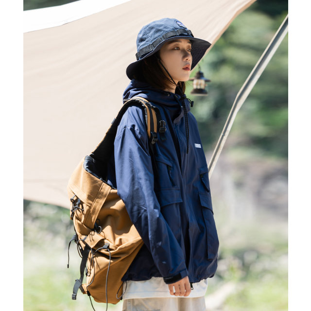 Mountainvalley autumn retro outdoor mountain windproof hooded jacket ...