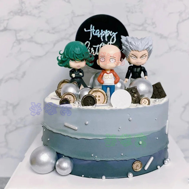 New One Punch Man Birthday Cake Anime Saitama Teacher Cake Children Boy ...