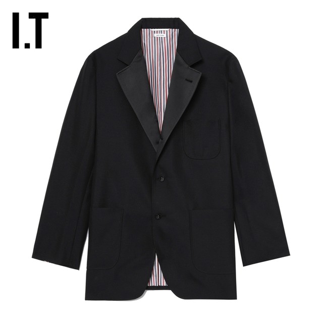 IT THOM BROWNE men's solid color suit jacket new style fashionable ...