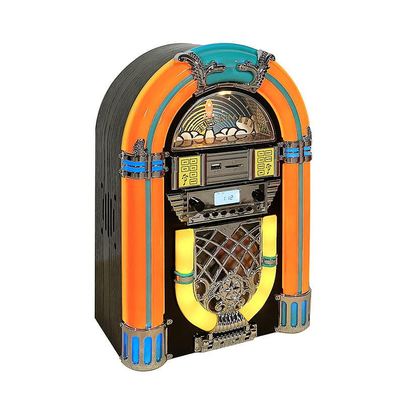 American arkrocket retro bluetooth reproductor de cd jukebox de ...